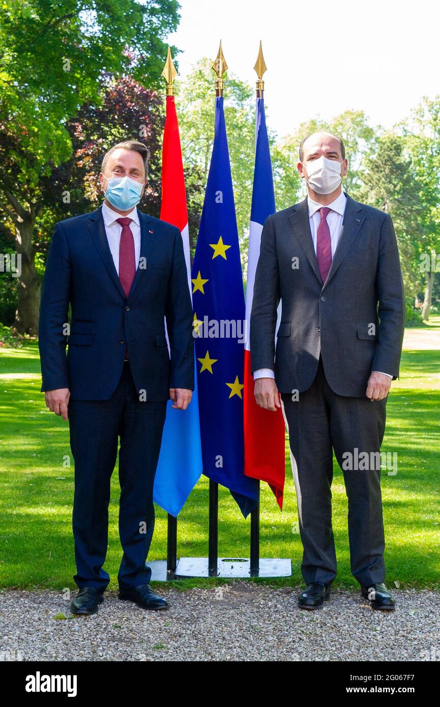 Prime Minister Jean Castex receives Xavier Bettel, Prime Minister of ...