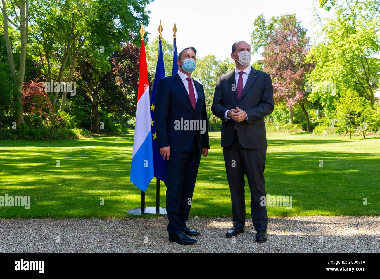 Prime Minister Jean Castex receives Xavier Bettel, Prime Minister of ...