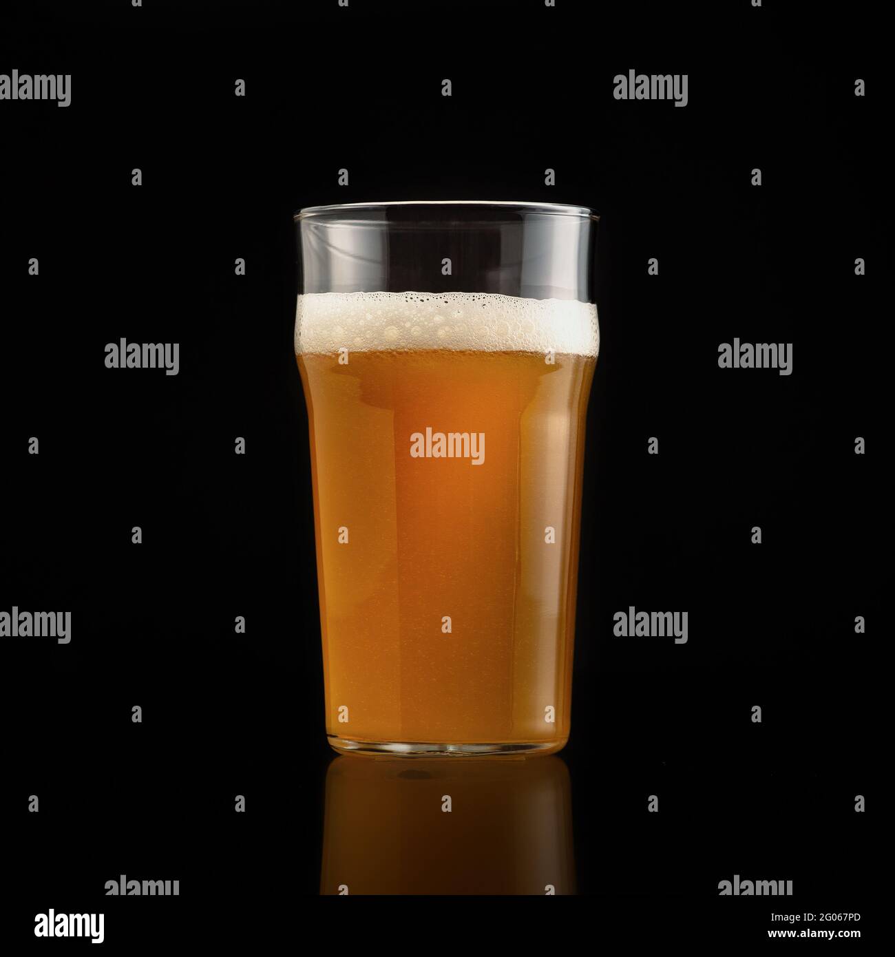 Beer style, business and drink production, pint of lager Stock Photo ...