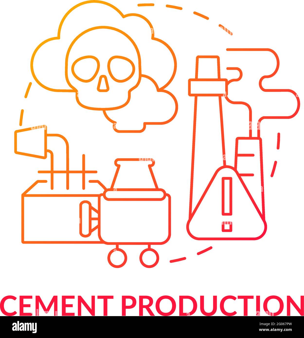 Cement production concept icon Stock Vector Image & Art - Alamy