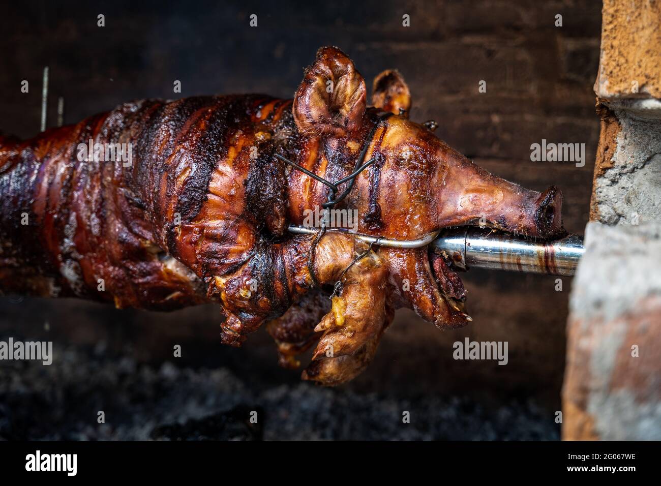 Animal Cooked Over A Fire High Resolution Stock Photography and Images ...