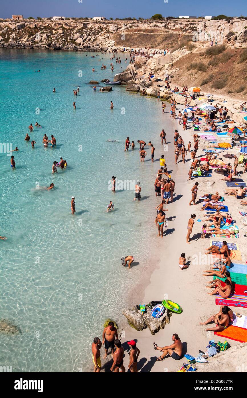 Cala azzurra beach, Favignana island, Aegadian Islands, Sicily, Italy, Europe Stock Photo - Alamy