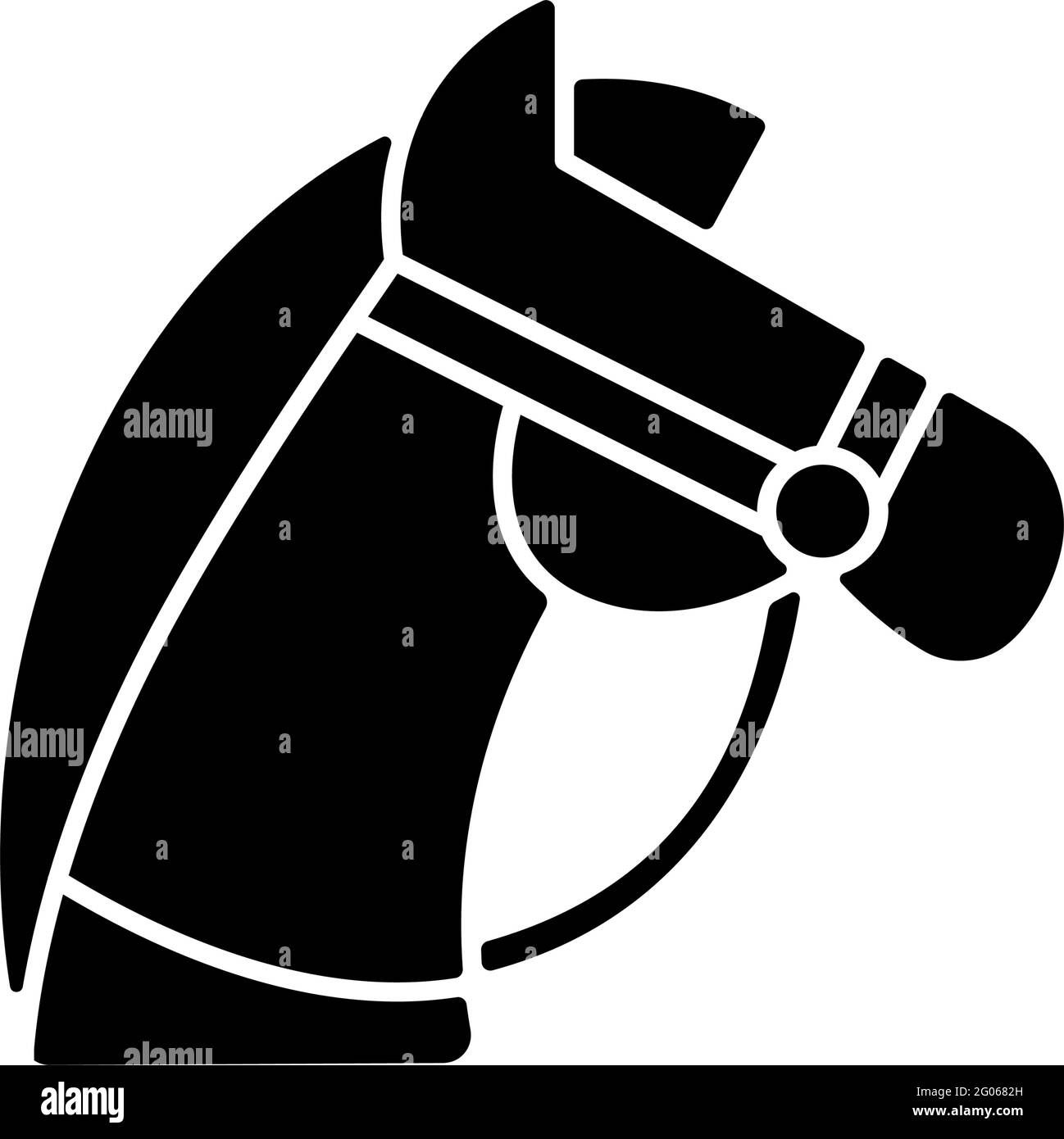 Camp black horse Stock Vector Images - Alamy