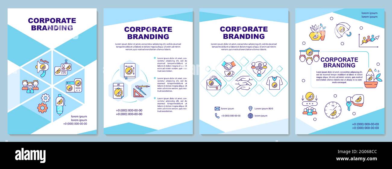 Corporate branding brochure template Stock Vector Image & Art - Alamy