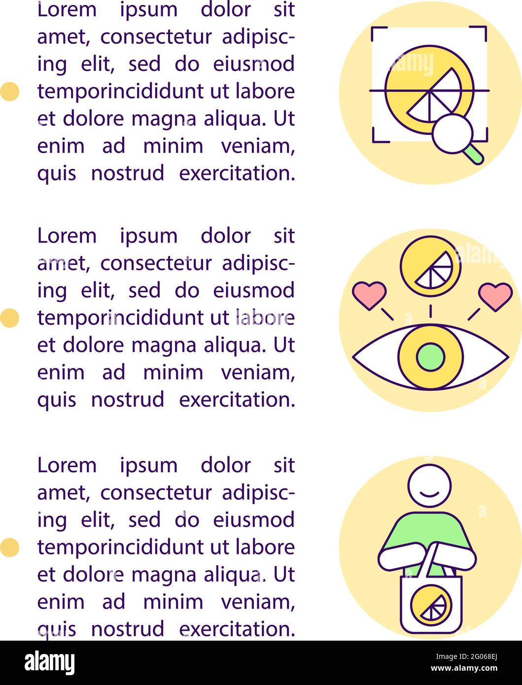 Authentic and distinctive brand concept line icons with text Stock ...