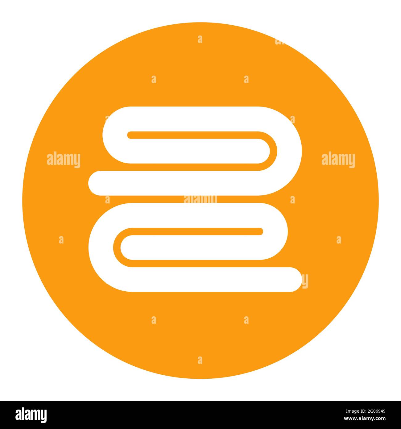 Stack of folded bath towels or napkins vector white glyph icon. Hotel ...