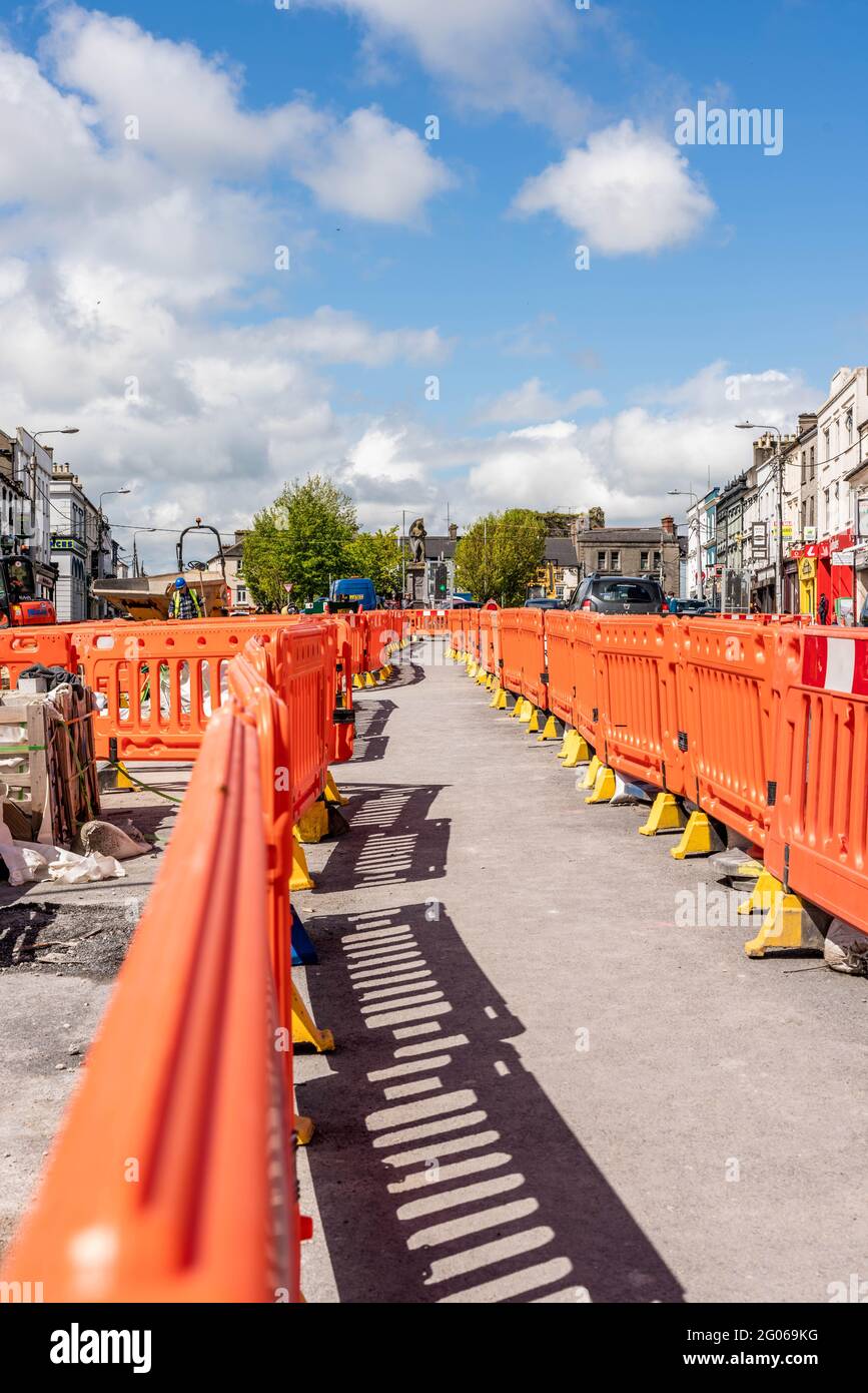 Construction Public Walk Way Stock Photo - Alamy