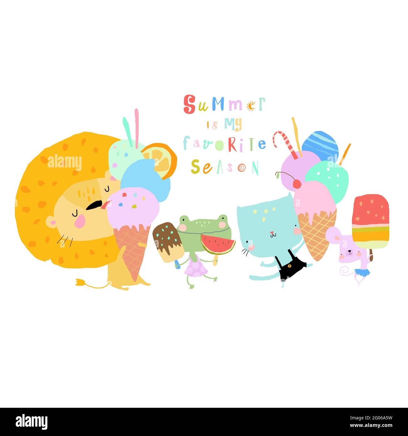 Animals Eating Ice Cream