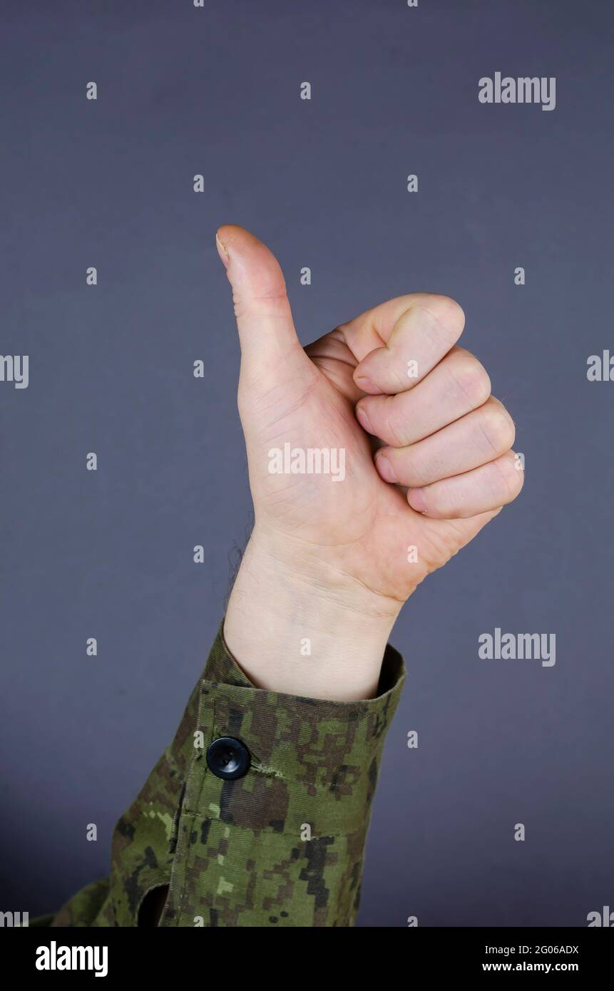 Man showing middle finger clenched hi-res stock photography and images ...