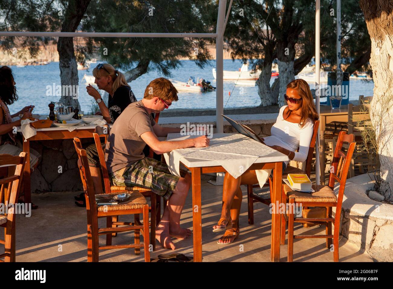 Cyclades milos pollonia greece islands hi-res stock photography and ...