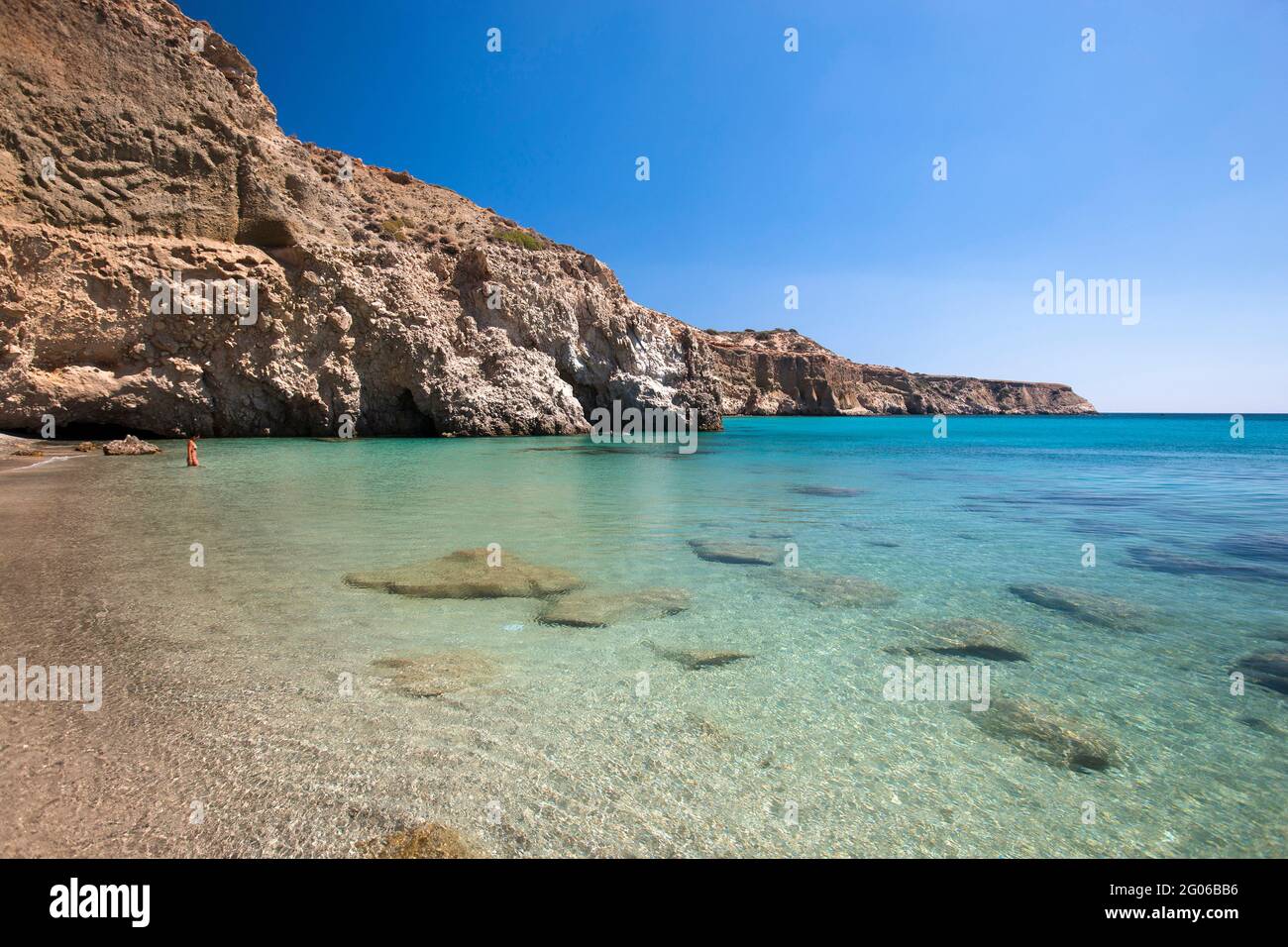 Milos beach greece tsigrado hi-res stock photography and images - Alamy