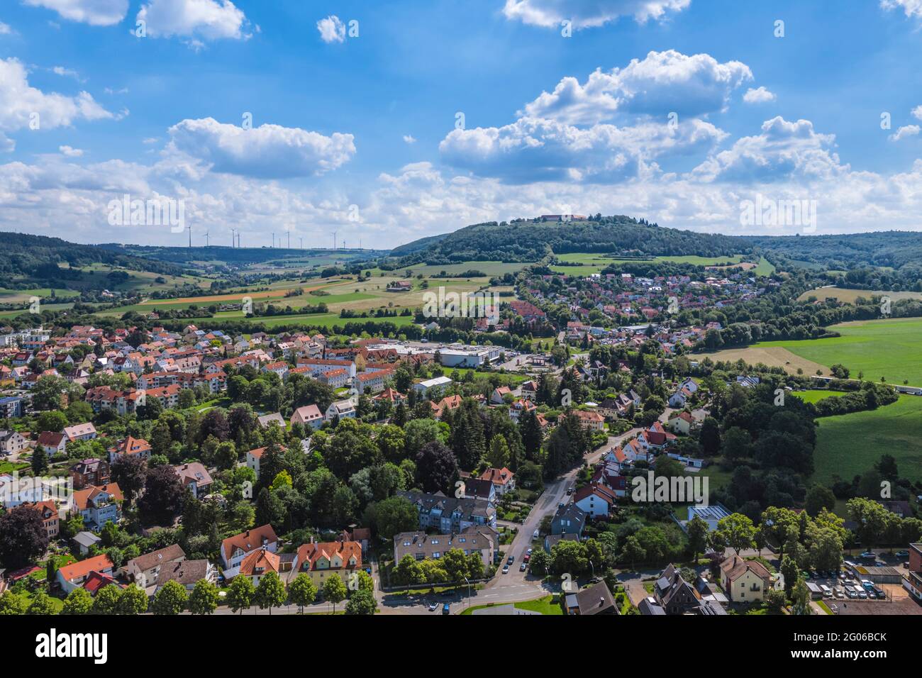 Aerial view to Weißenburg in Bavaria Stock Photo - Alamy