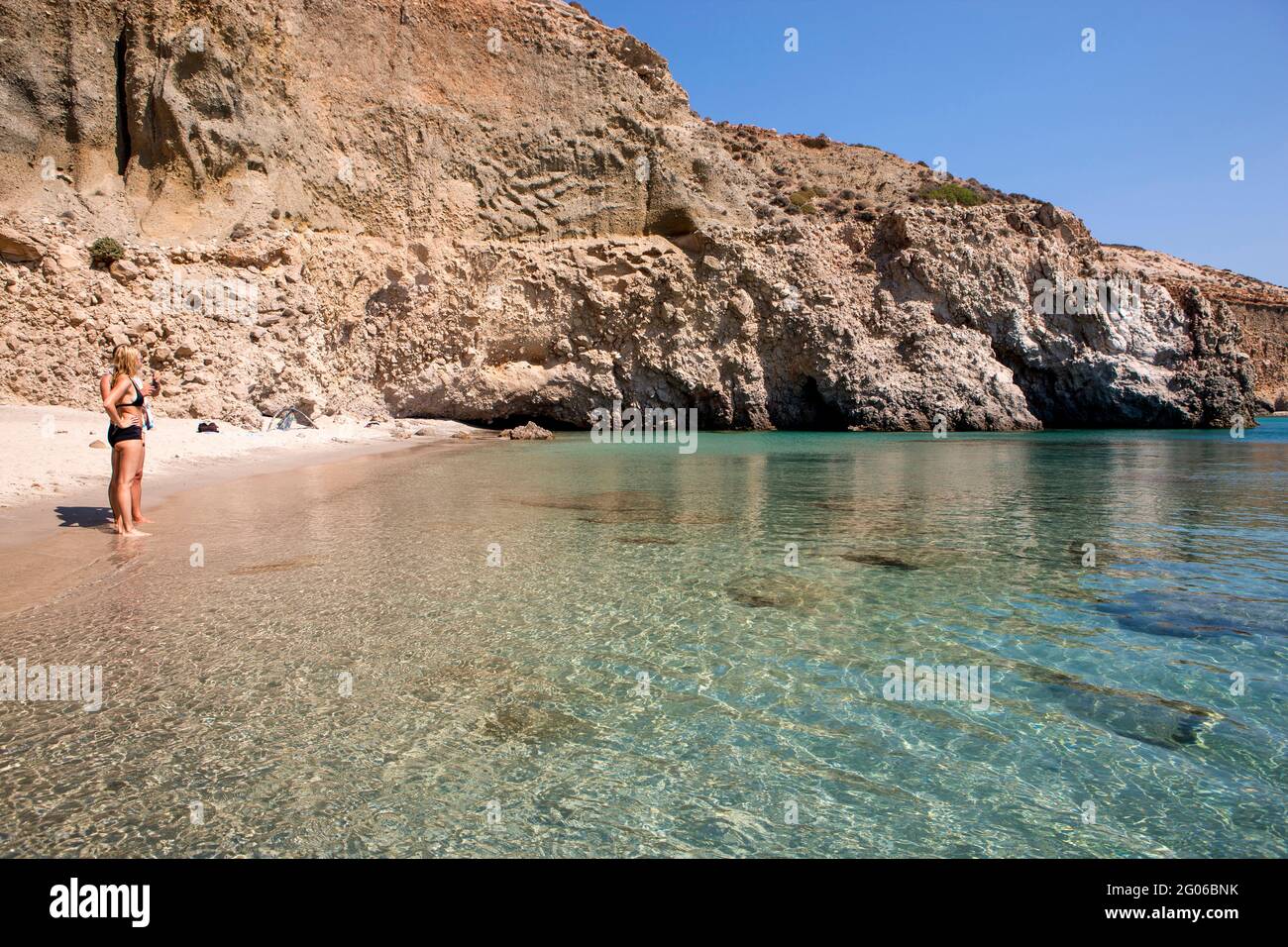 Milos tsigrado beach hi-res stock photography and images - Alamy