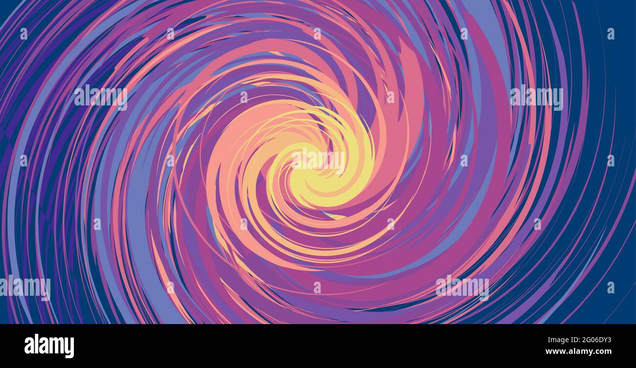 Spinning background. Swirling tornado of colors. Flat whirlpool cover ...