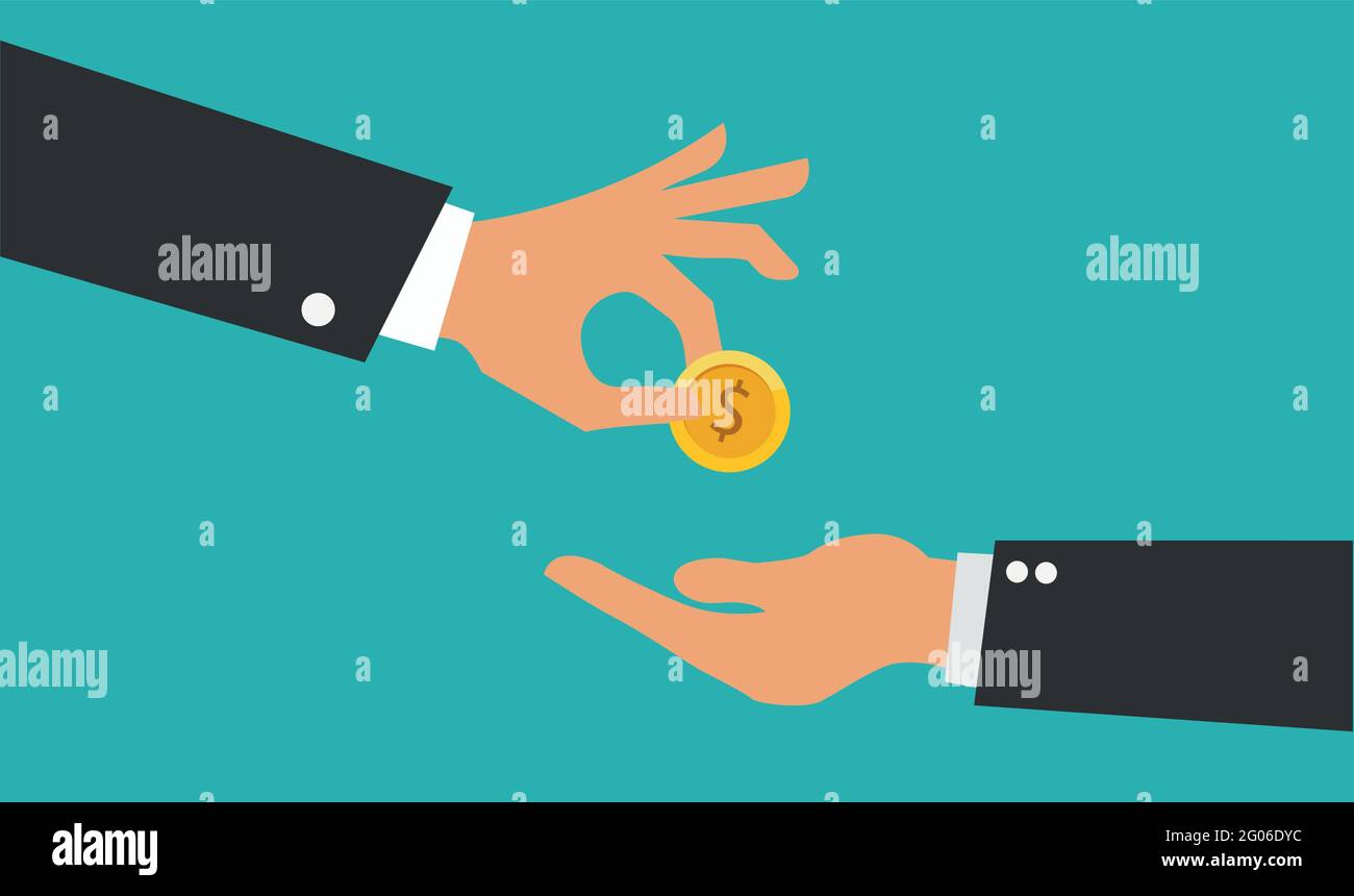 Hand offering gift to another hand hi-res stock photography and images ...