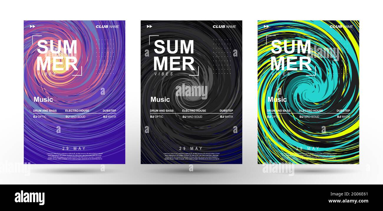 Music Covers. Swirling tornado of vibrant colors. Spinning splash of ...