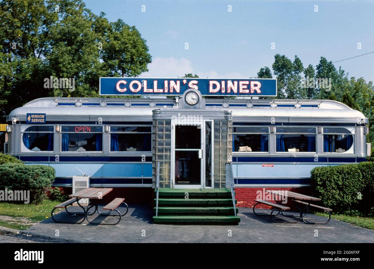 1970s America - Collin's Diner, Route 7, Canaan, Connecticut 1977 Stock ...