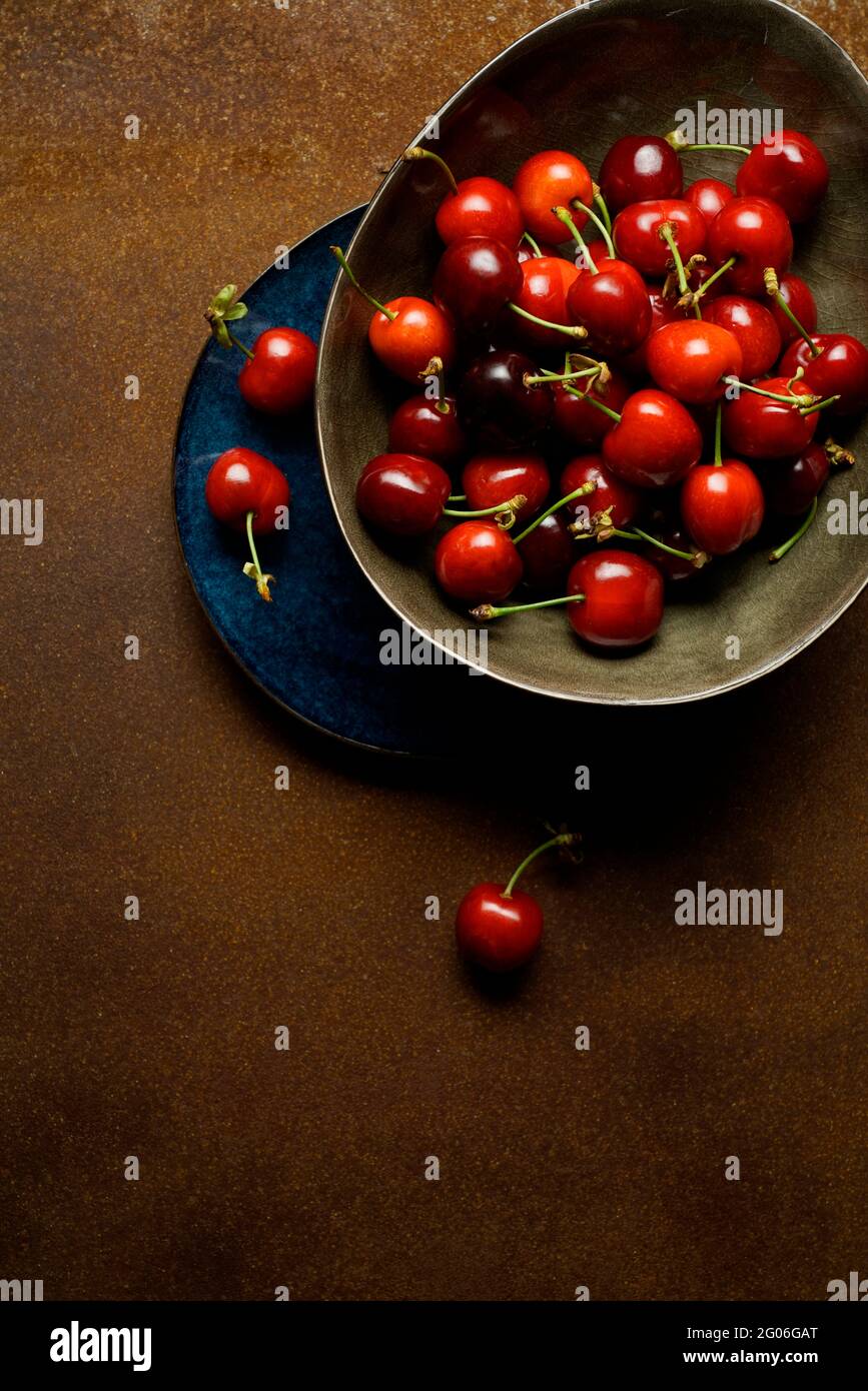 Cherries of Etna DOP, DOP is the italian trademark of Protected ...