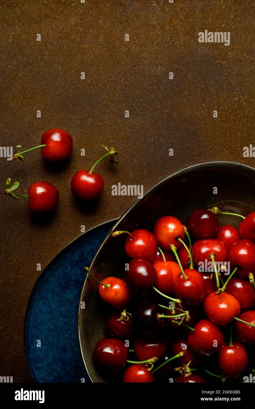 Cherries of Etna DOP, DOP is the italian trademark of Protected ...