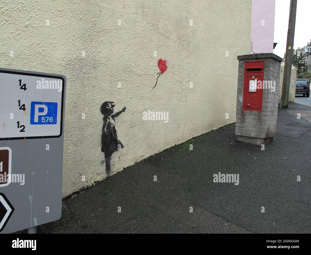 Banksy Girl with Red Balloon Stock Photo - Alamy