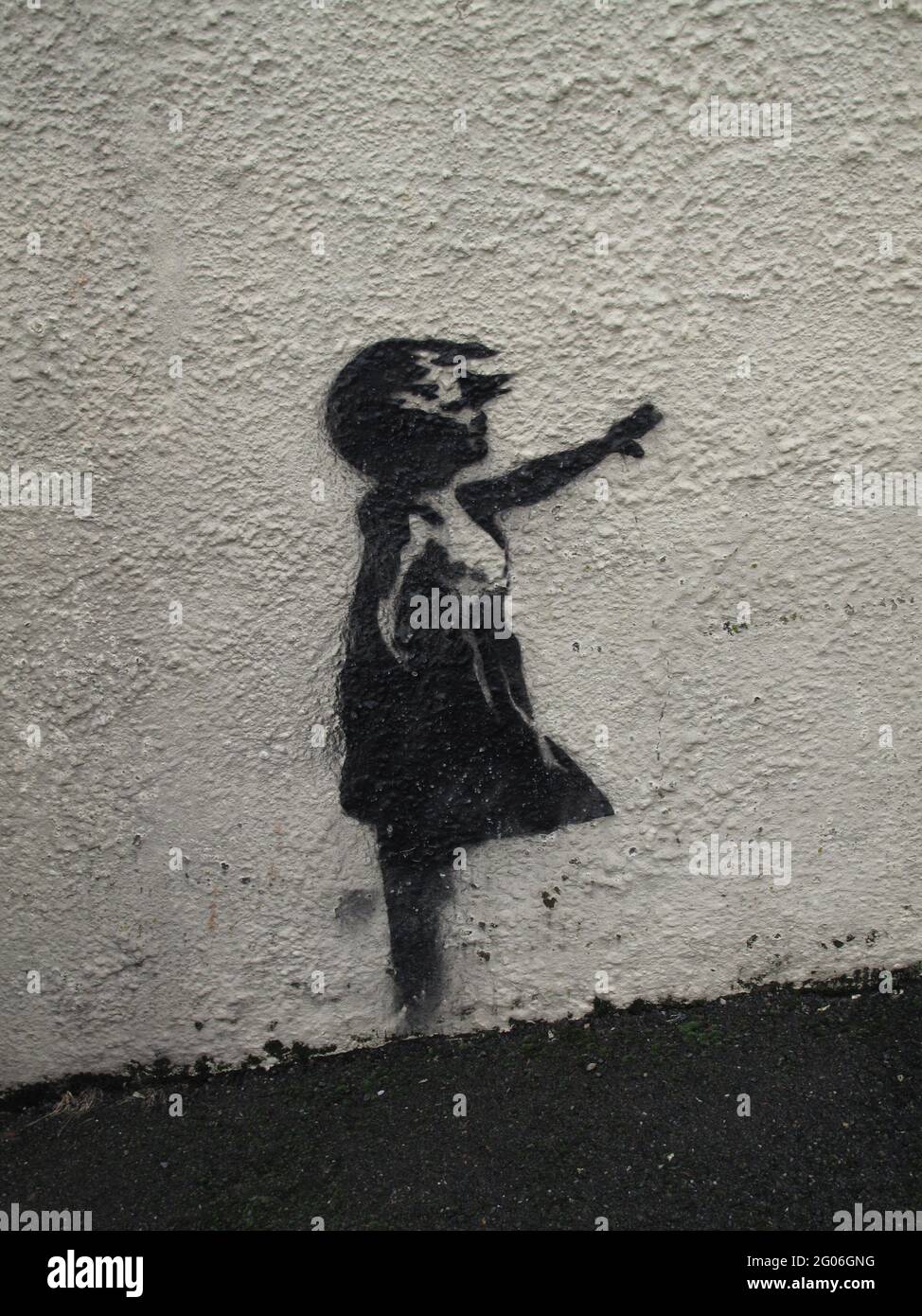 Banksy Girl with Red Balloon Stock Photo - Alamy