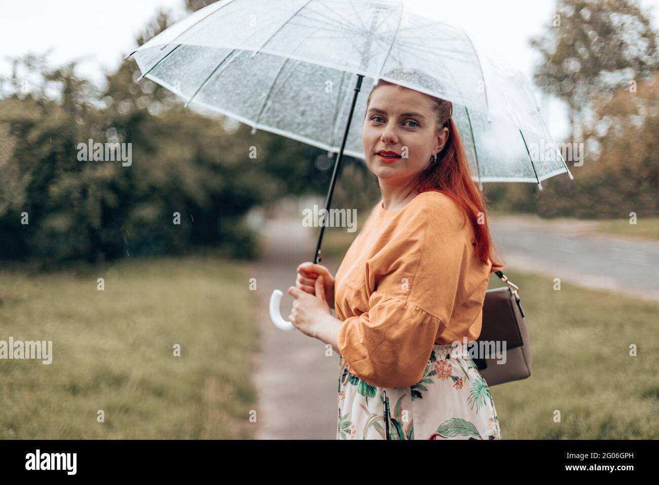 Cheerful wet teen girl hi-res stock photography and images - Alamy