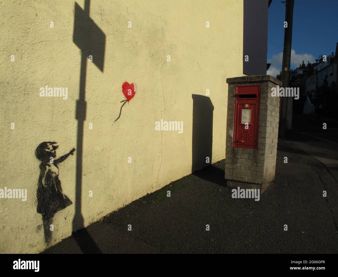 Banksy Girl with Red Balloon Stock Photo - Alamy