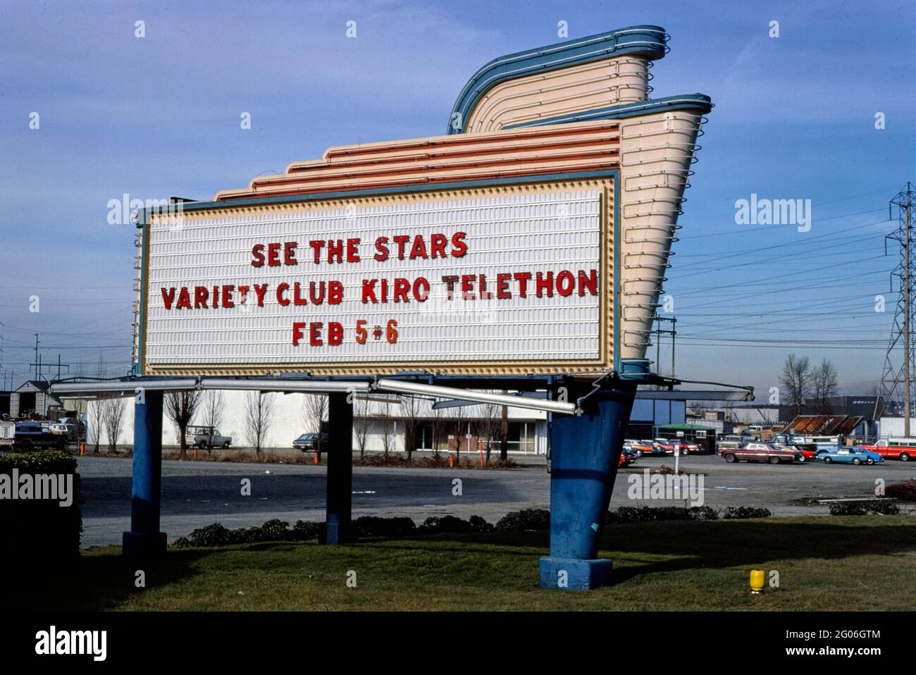 1970s America - Duwamish Drive-In, Seattle, Washington 1977 Stock Photo ...