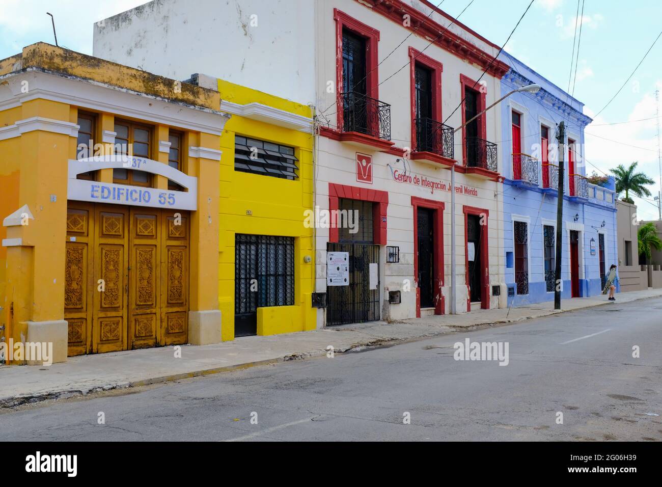 The colonial downtown of Merida Mexico Stock Photo - Alamy