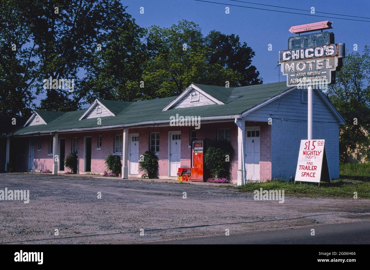 1980s United States - Chico's Motel, Forest, Mississippi 1982 Stock ...