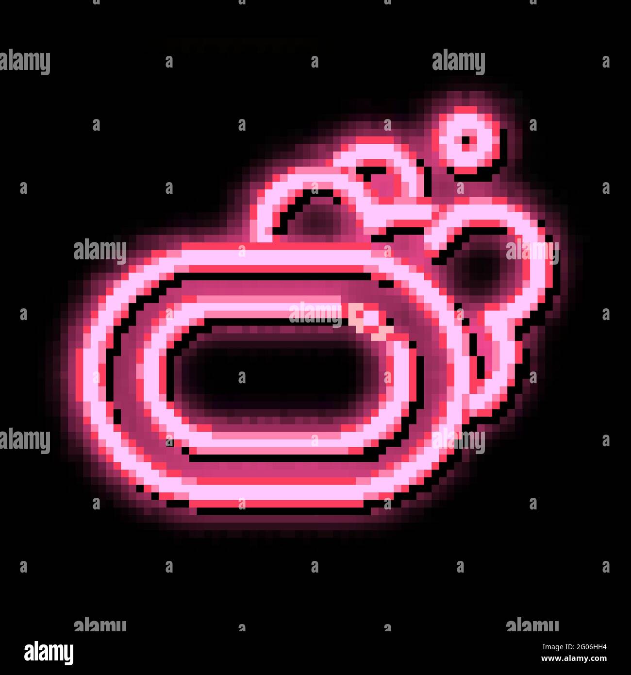 Hygiene Soap With Foam neon glow icon illustration Stock Vector Image ...