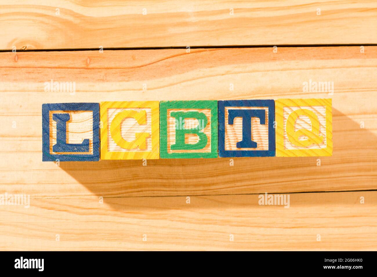 Spectacular colorful wooden cubes with the colors of the LGBTQ gay ...