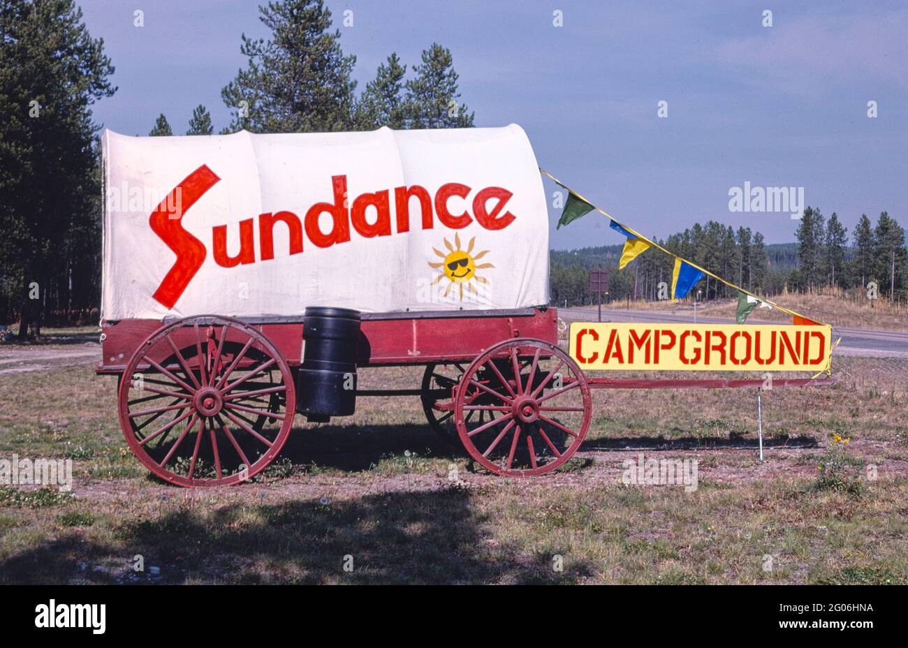 Sundance camp ground sign hi-res stock photography and images - Alamy
