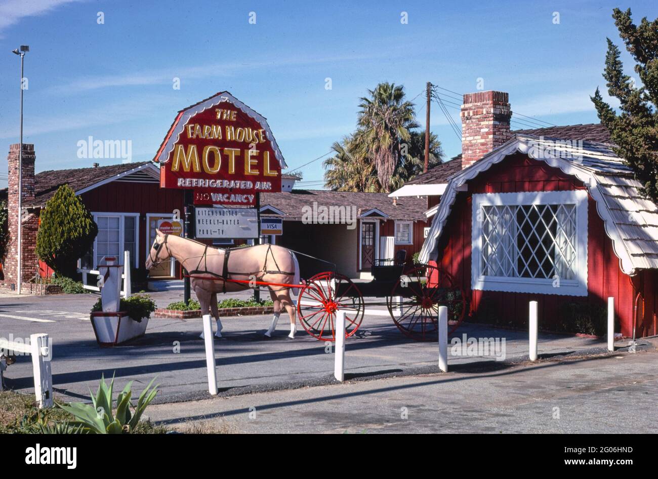 1970s United States - Farm House Motel, Riverside, California 1977 ...