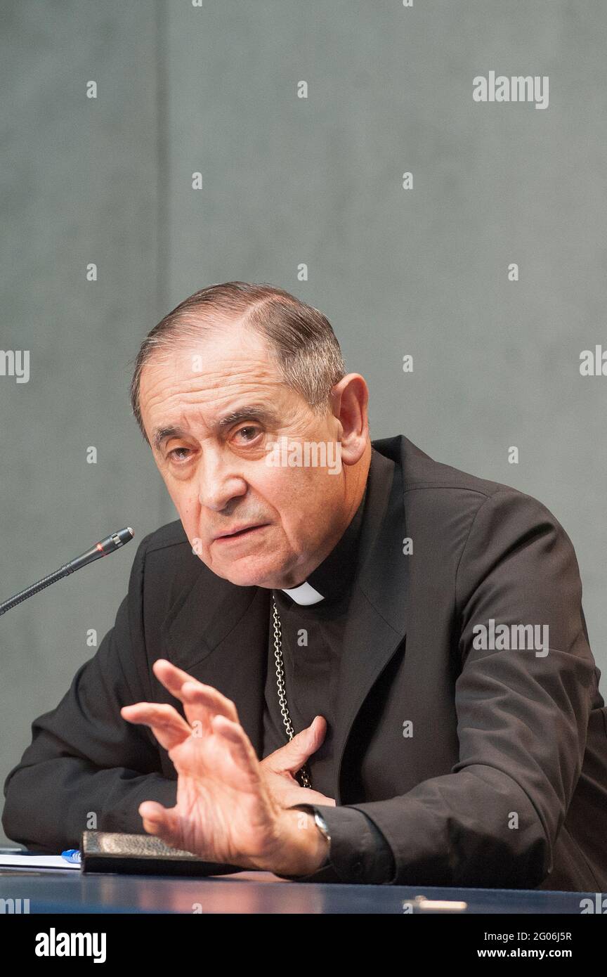 June 1,2021 : Mons. Juan Ignacio Arrieta Ochoa de Chinchetru during a ...