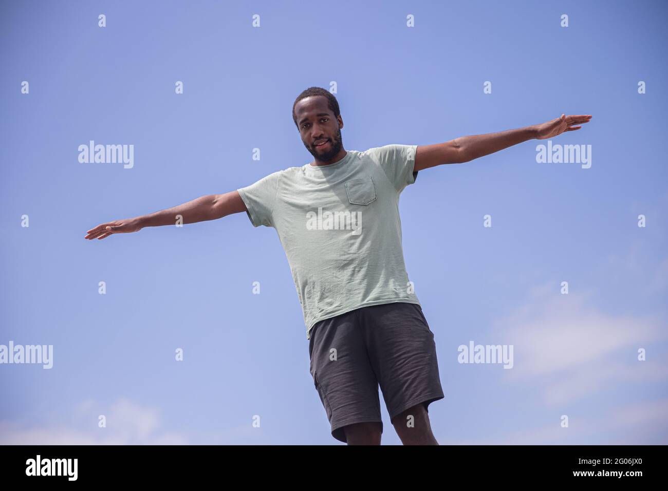 Boy open arms hi-res stock photography and images - Alamy