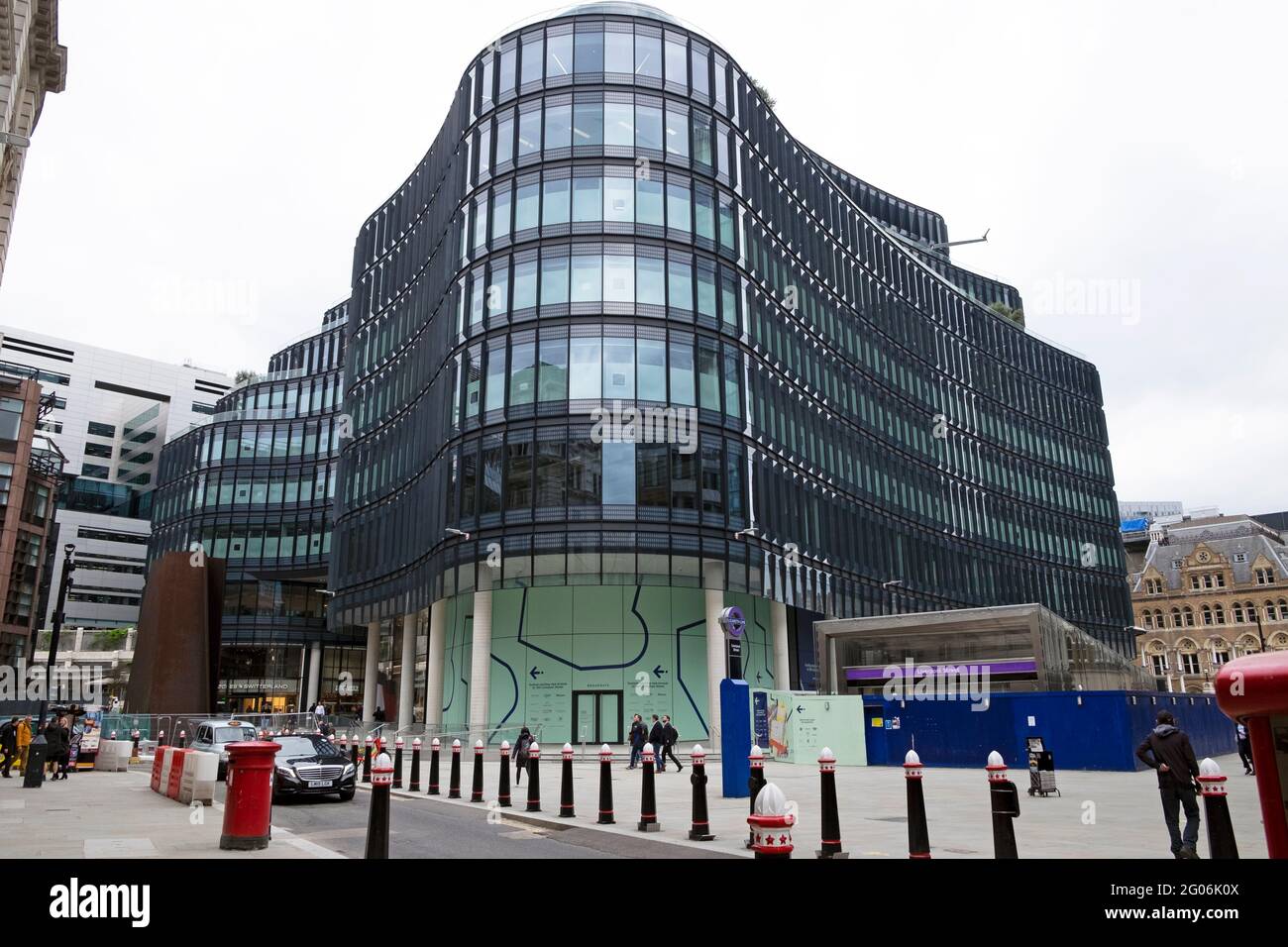 100 Liverpool Street development new building exterior at Broadgate ...