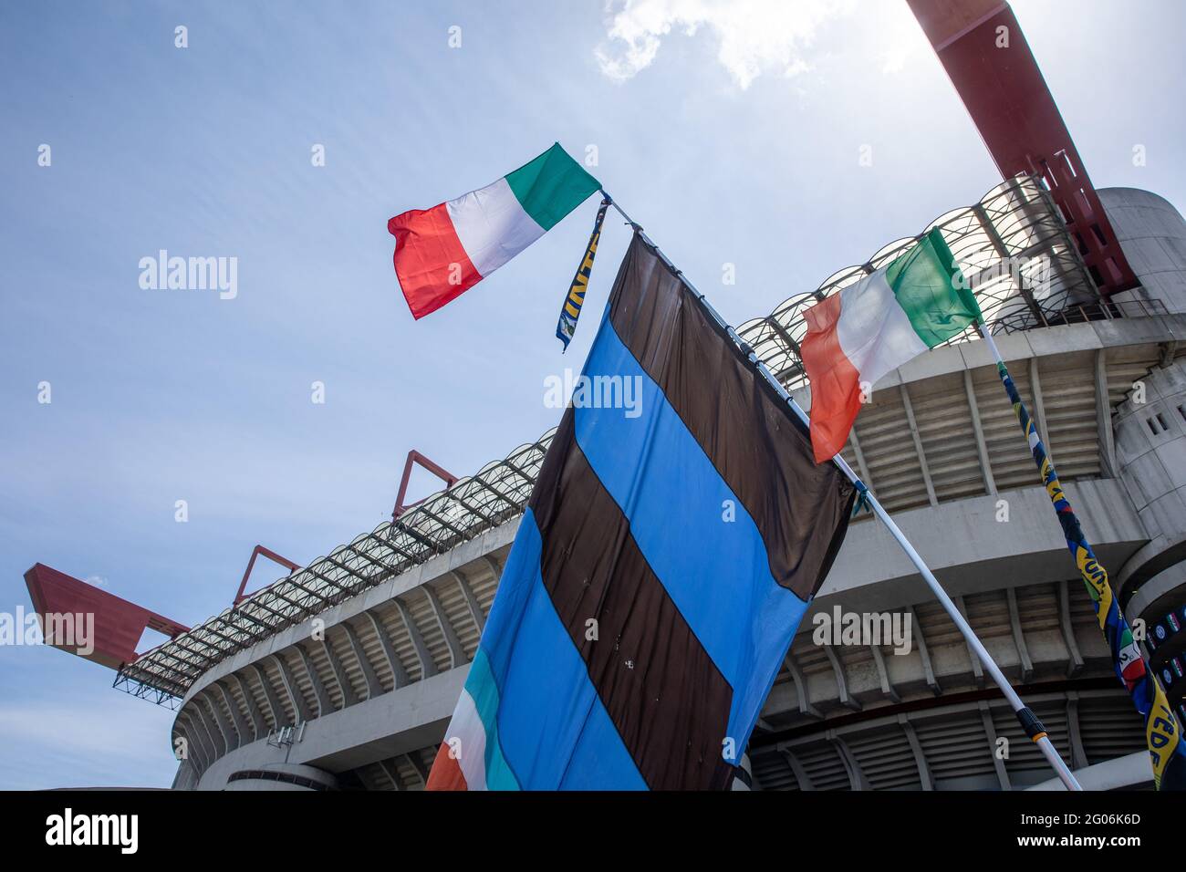Milan,Italy, may 23 2021 - f.c. Inter fans celebrations for winning of ...