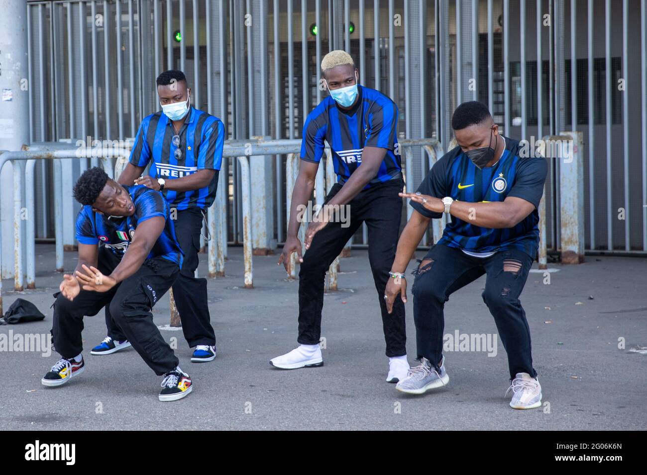 Milan,Italy, may 23 2021 - f.c. Inter fans celebrations for winning of ...