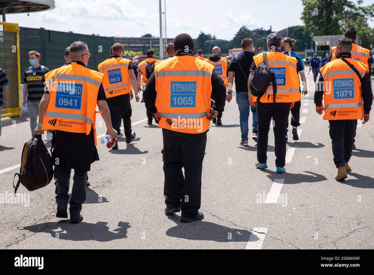 Milan,Italy, may 23 2021 - f.c. Inter fans celebrations for winning of ...