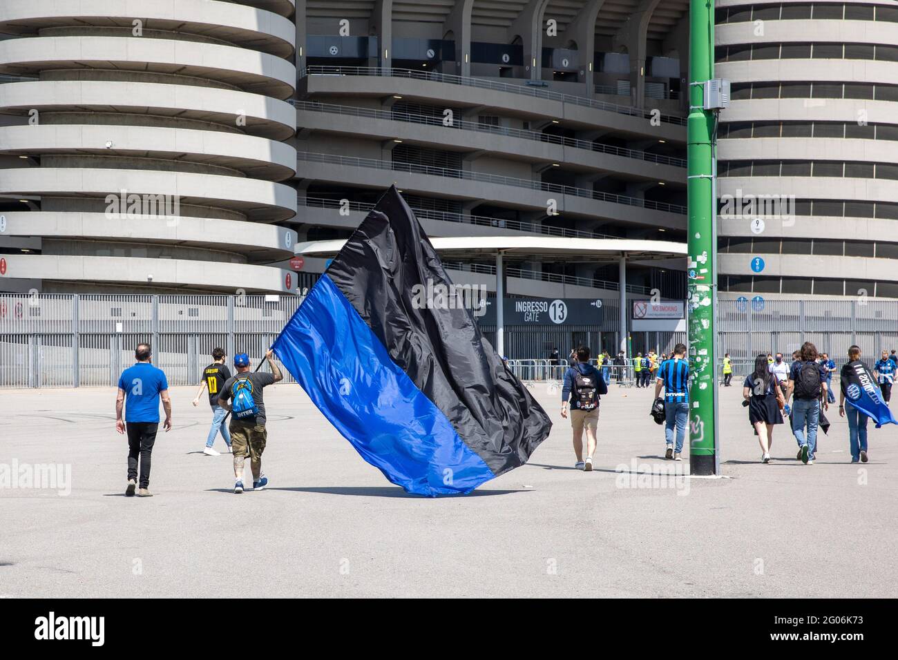 Milan,Italy, may 23 2021 - f.c. Inter fans celebrations for winning of ...