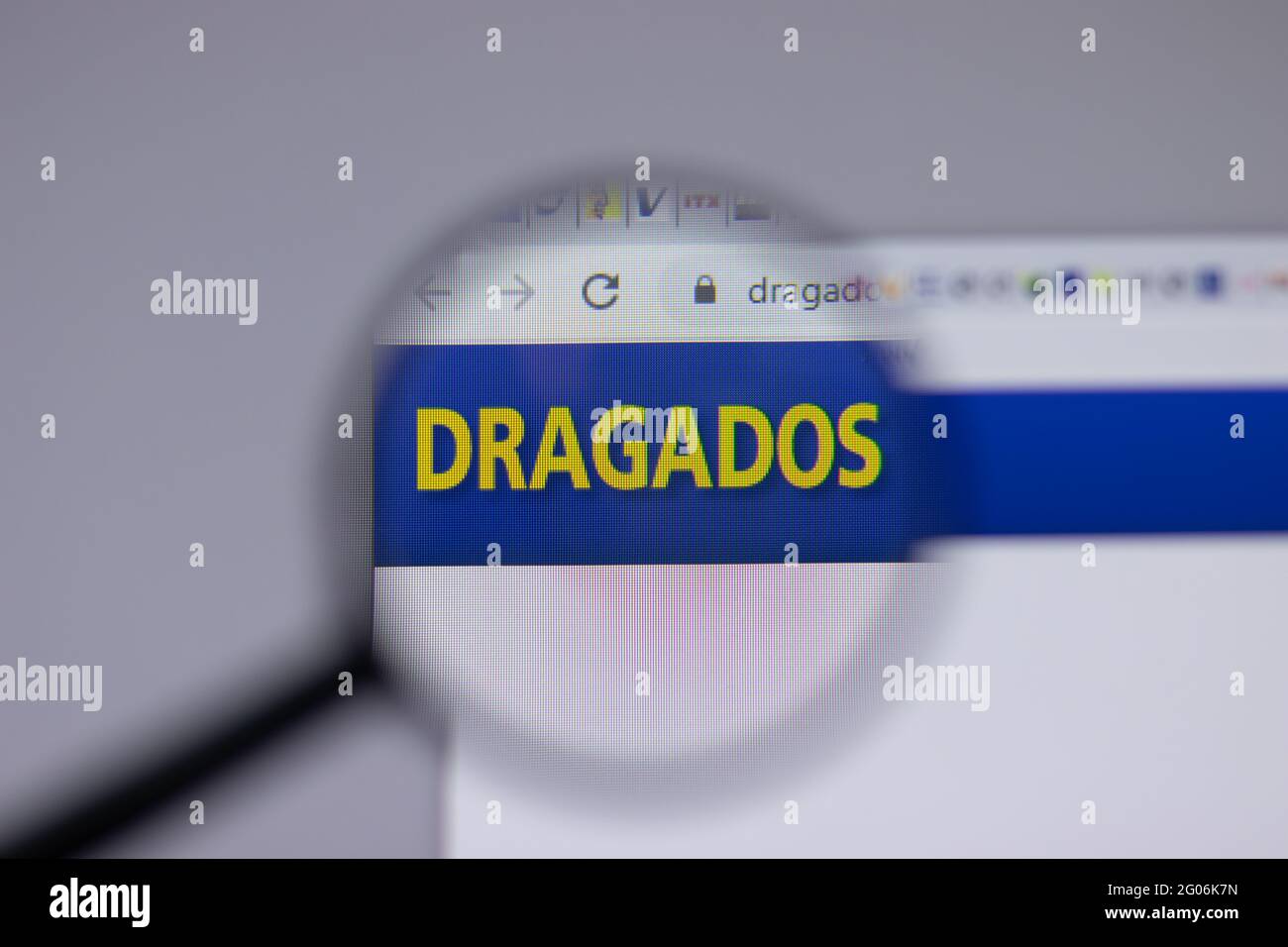 Los Angeles, California, USA - 1 June 2021: Dragados logo or icon on ...