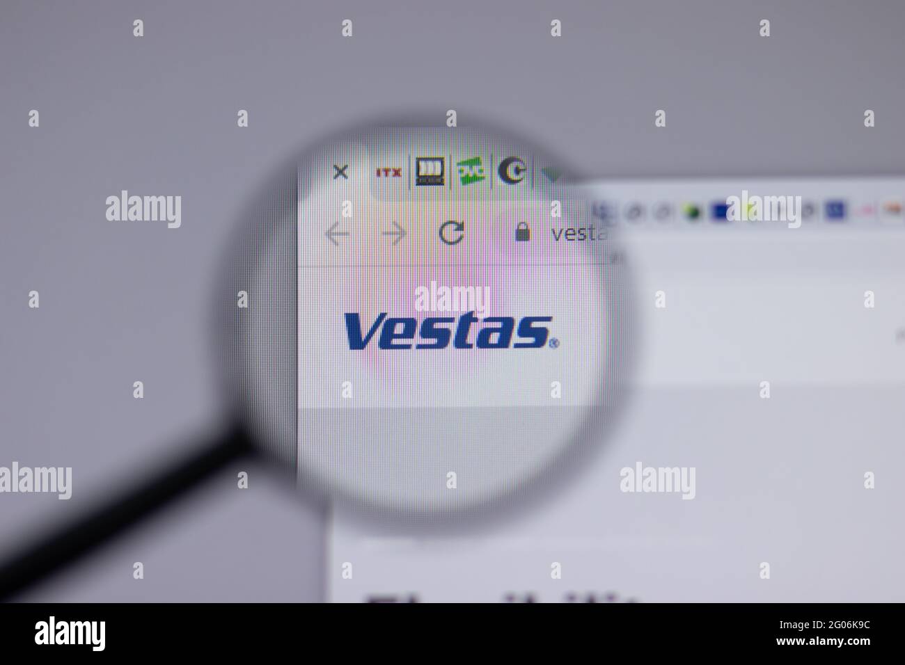 Los Angeles, California, USA - 1 June 2021: Vestas logo or icon on ...