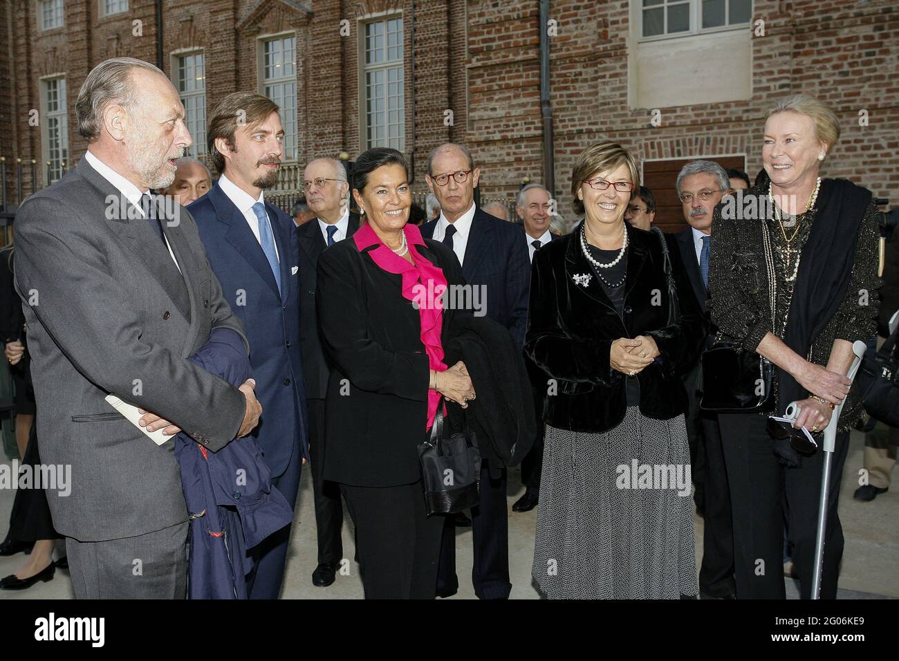 Prince Amedeo, Duke of Aosta with his wife Silvia Paternò di Spedalotto ...