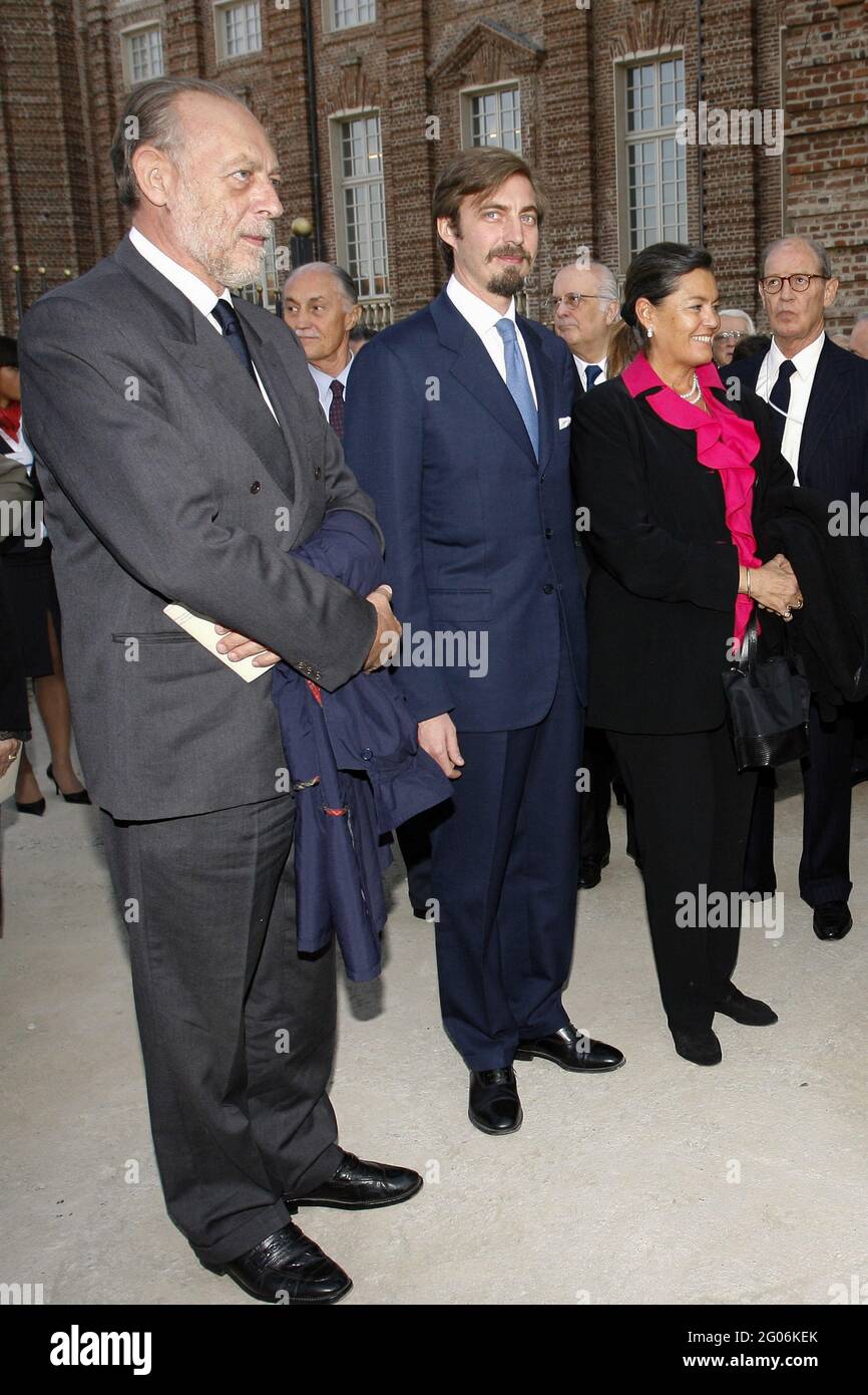 Prince Amedeo, Duke of Aosta with his wife Silvia Paternò di Spedalotto ...