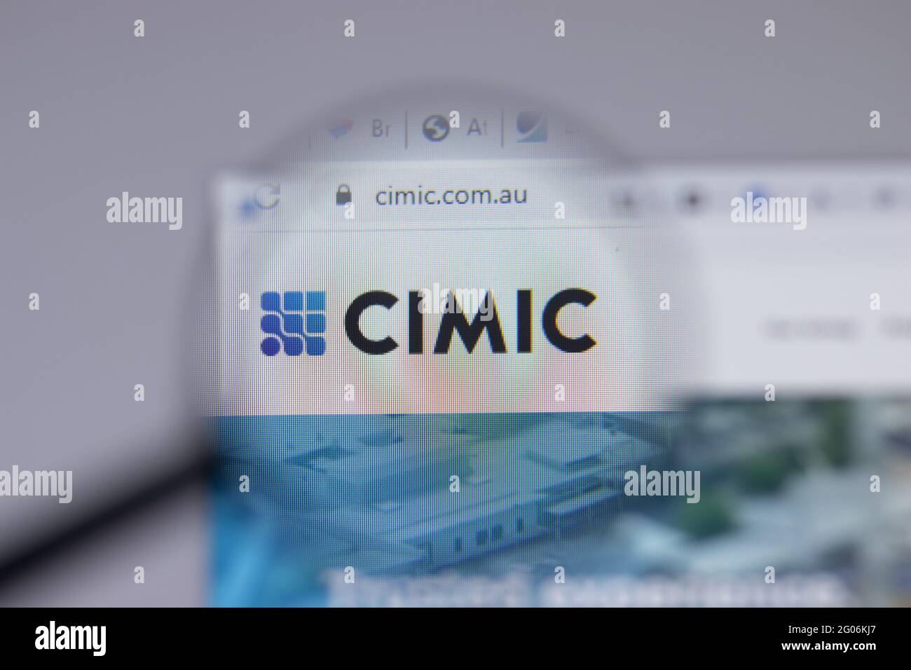 Los Angeles, California, USA - 1 June 2021: CIMIC Group logo or icon on ...