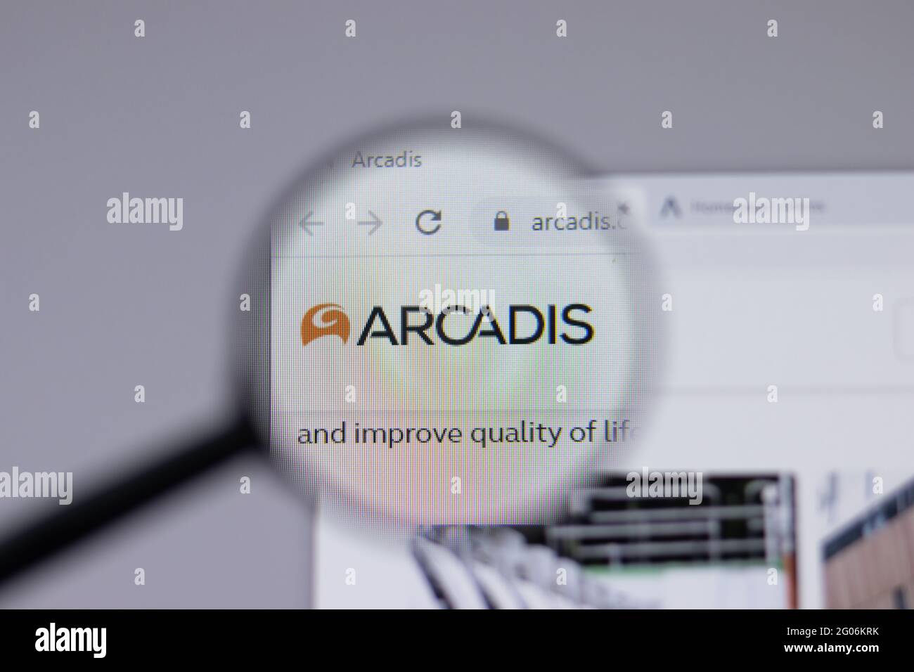 Los Angeles, California, USA - 1 June 2021: Arcadis logo or icon on ...