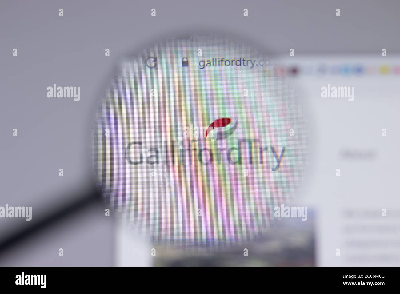 Los Angeles, California, USA - 1 June 2021: Galliford Try logo or icon ...