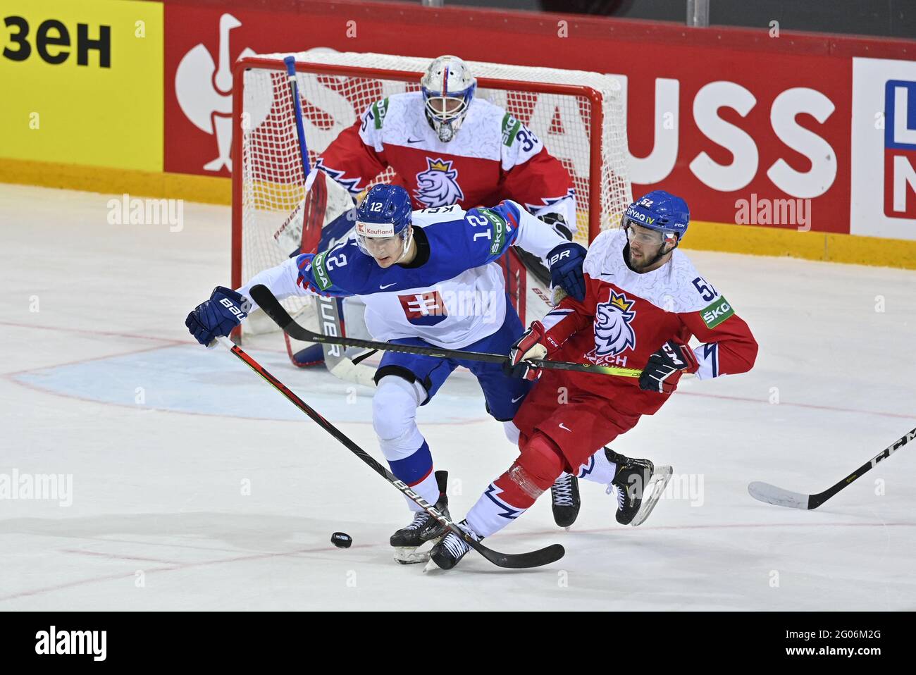 Riga, Latvia. 01st June, 2021. L-R Milos Kelemen (SVK) and Michael ...