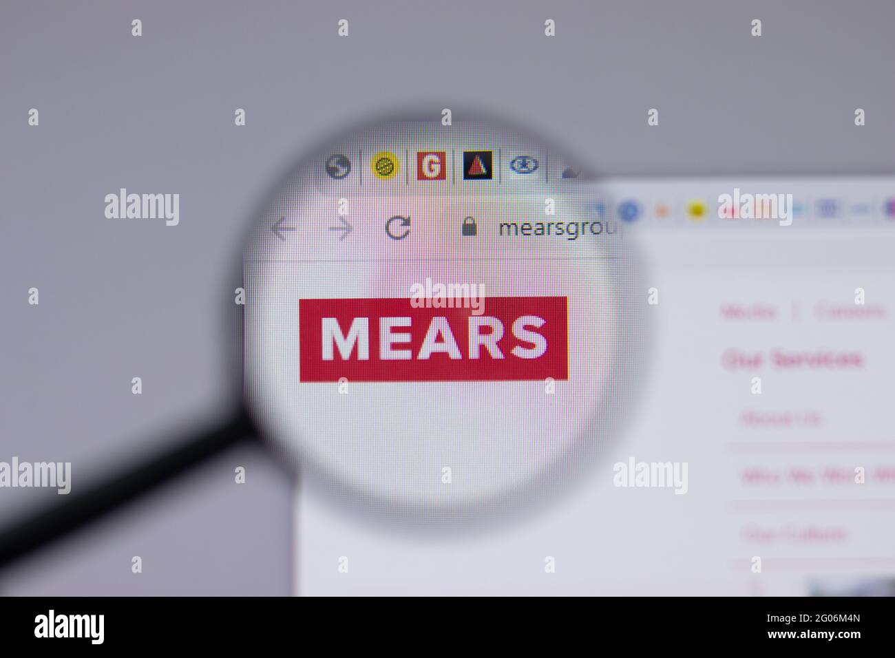 Los Angeles, California, USA - 1 June 2021: Mears Group logo or icon on ...